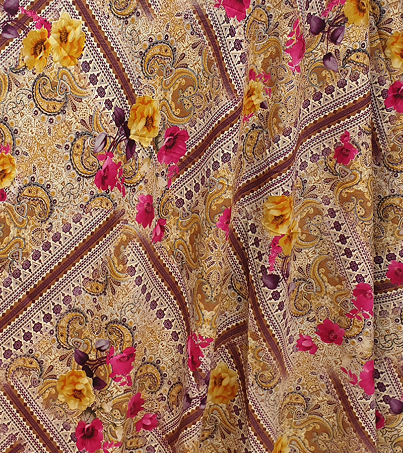 Casual Look Simple Crepe Abstract Printed Fabric » FABROHUB